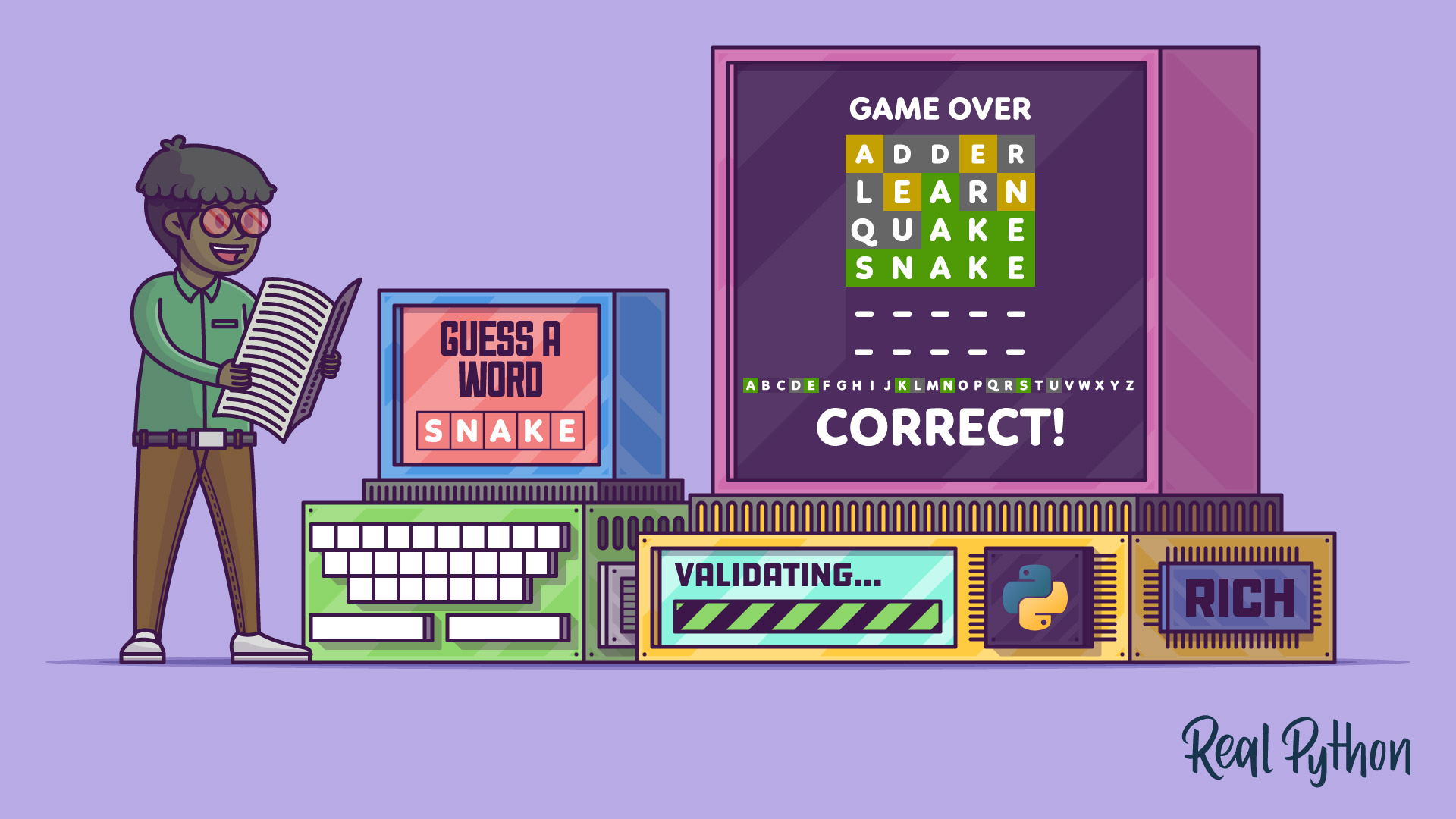 Build A Wordle Clone With Python And Rich Real Python